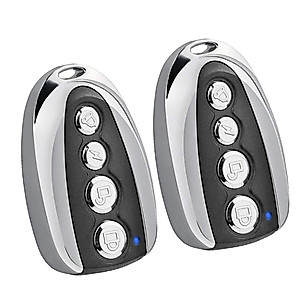 SGerste Pack of 2 Universal Cloning Remote Control Electric Key Fob for Garage Door Electronic Gate Vehicle Lock Car Alarm System - Backup Your Remote Controllers - D, 6x3x2cm