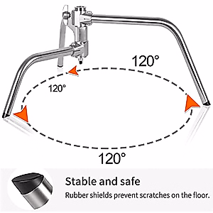 Lapgood Stainless Steel Heavy Duty C-Stand with Boom Arm,10.8ft/330cm Adjustable Photography Stand with 4.2ft/128cm Holding Arm,2 Grip Head,Sandbag,Storage Bag for Studio Monolight, Softbox, Reflector