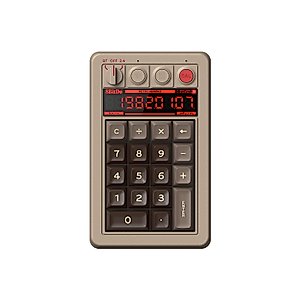 8Bitdo 18 Key Retro Mechanical Numpad, Supports PC & Standard Calculator Mode, Hot-swappable, PC Calculator Shortcut Button, Bluetooth/2.4G/Wired for Windows and Android - C64 Edition