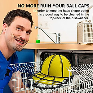 Coopache 4 Pack Hat Washer for Baseball Cap Washer Cage for Washing Machine,Ball Cap Washing Frame Hat Cleaning Holder Protector for Dishwasher