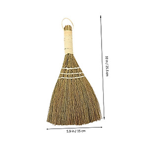 KICHOUSE 3pcs Kitchen Cleaning Broom Home Cleaning Straw Broomstick Desk Brooms Whisk Broom Sweeping Broom Indoor Grass Portable Desk Broom Decorative Broom Miscanthus Desktop