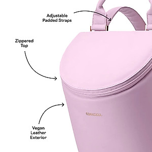 Corkcicle EOLA Soft Cooler Backpack, Rose Quartz, Waterproof and Leak Proof Insulated Bag, Perfect for Wine, Beer, and Ice Packs, Camping Cooler, Hiking Cooler, Beach Cooler