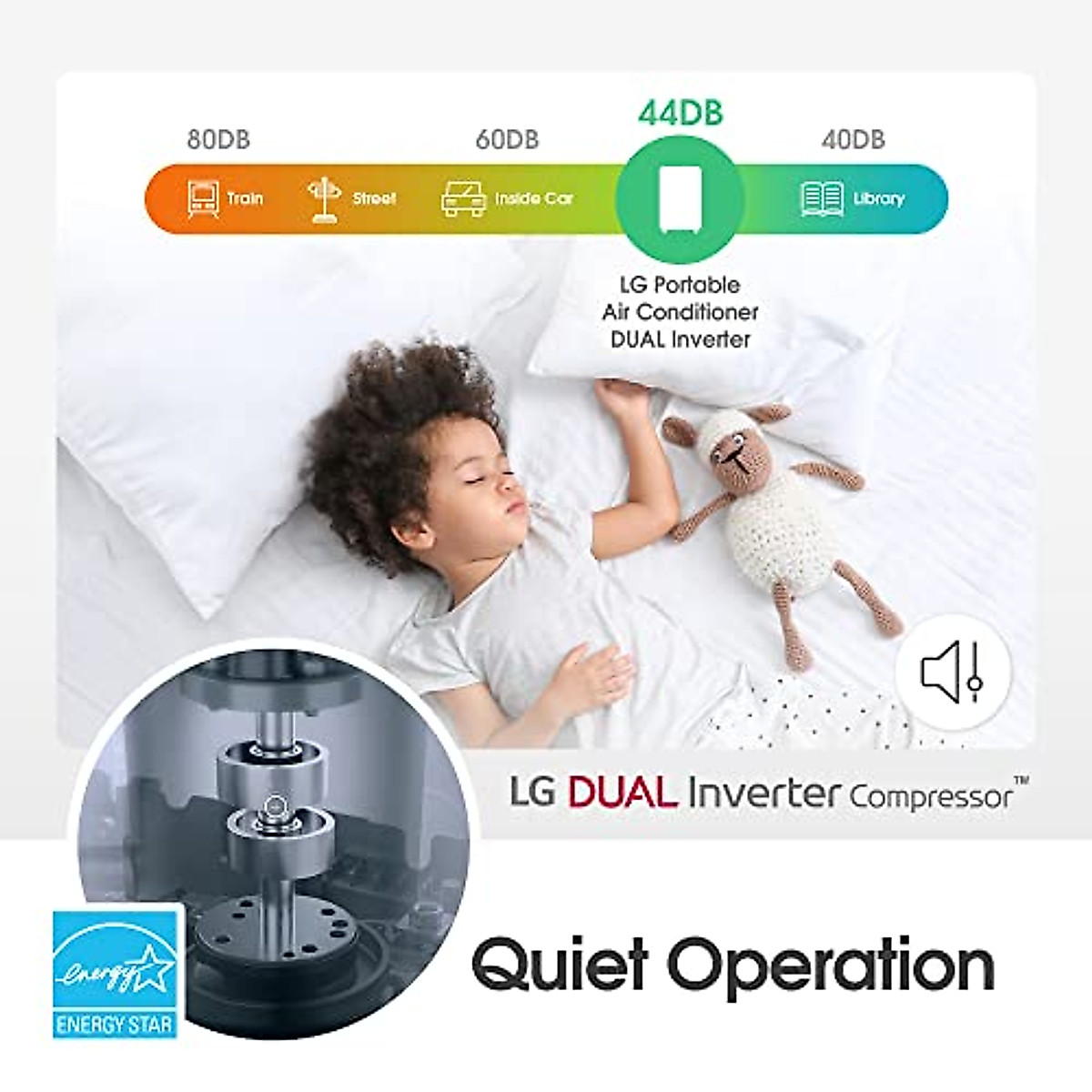 LG 10000 BTU Portable Air Conditioners Dual Inverter [2023 New] Wheels Easy Install & Mobility WiFi Enabled App Ultra-Quite Cools 450 Sq.Ft 3-in-1 AC Unit Home Room White LP1022FVSM