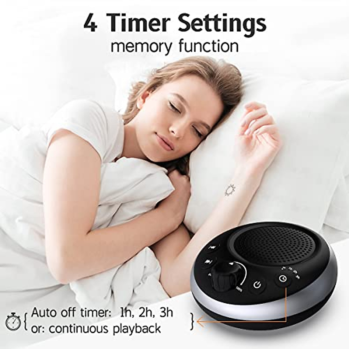 iDealSleep Loud Sound Brown Noise Machine White Noise Machine Nonstop 30 Soothing Sounds for Baby Kids Adults Sleep Pinknoise Machine 36-Level Vol Auto-Off Timer Memory Function for Home Travel Office