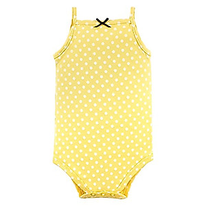 Hudson Baby baby girls Cotton Sleeveless Bodysuits Bodysuit, Daisy, 0-3 Months US