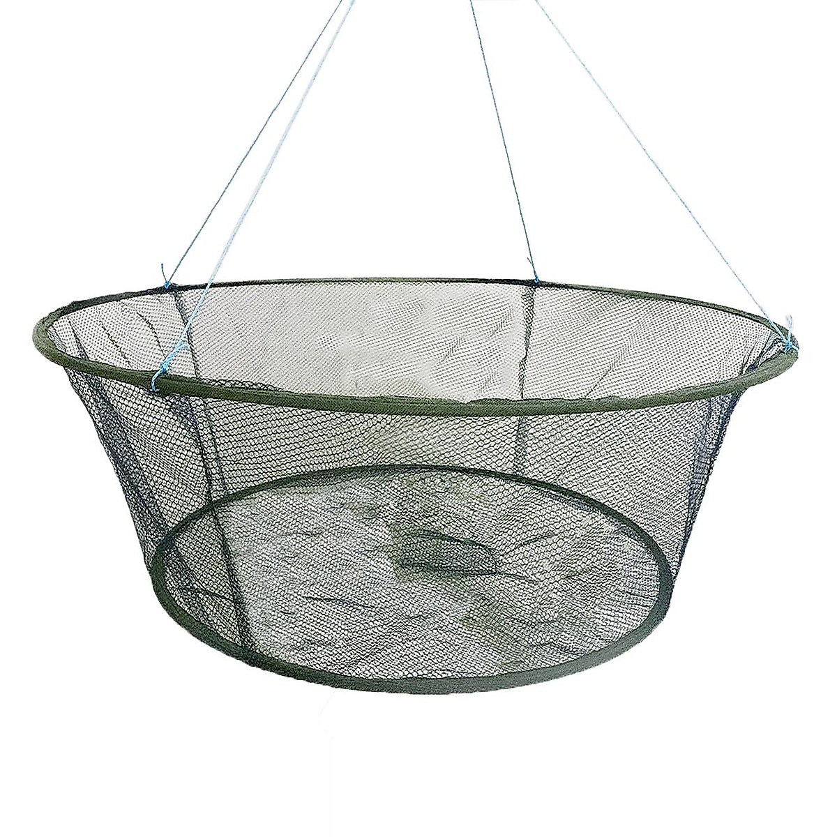 Foldable Fishing net Hand cast net, Shrimp net Crab net Fishing net Crayfish Hand cast cage (Top: 39.4in/Bottom:31.5in)