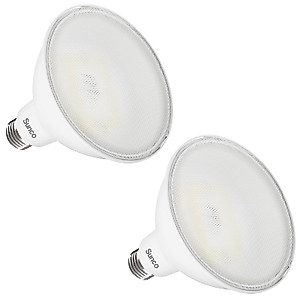 Sunco 2 Pack 2800 Lumens Outdoor Led Flood Light Waterproof PAR38 LED Bulb Dimmable, 20W=250W, 5000K Daylight, E26 Base UL Listed