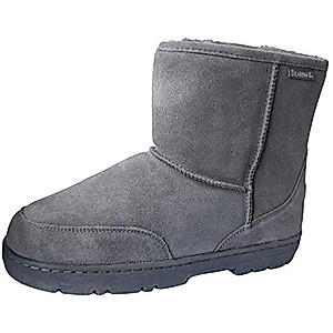BEARPAW Men's Patriot Snow Boot, Charcoal, 10.5 M US