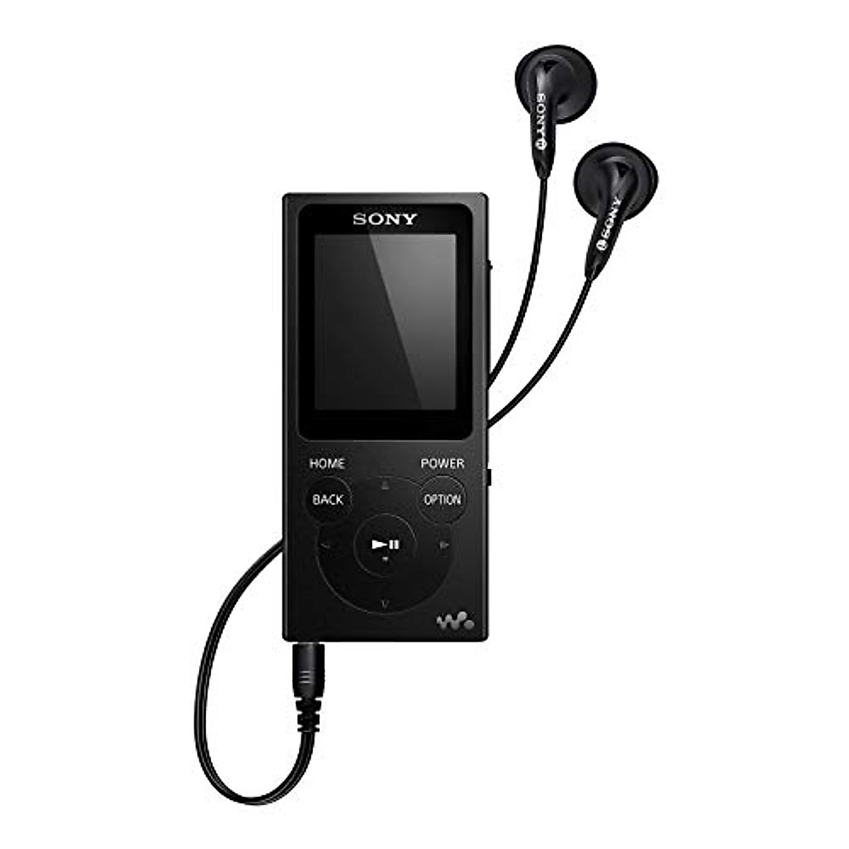 Sony NW-E394 Walkman 8GB Digital Audio Player (Black) with Hardshell Case (2 Items)