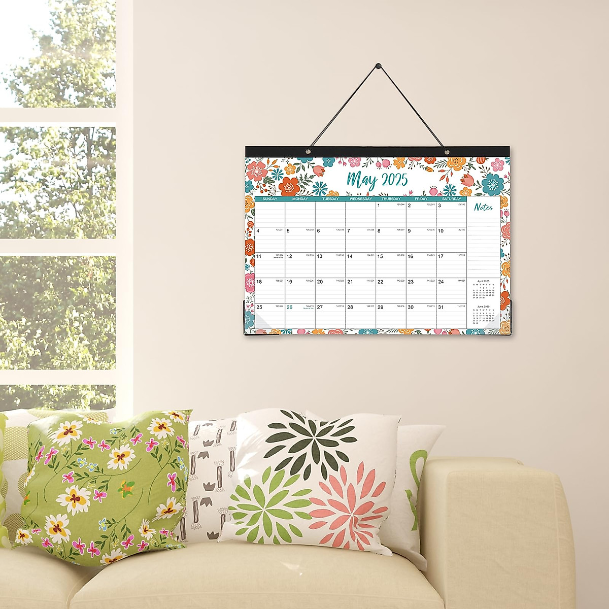 2025 Desk Calendar - Jan 2025 - Dec 2025, Large Monthly Desk Calendar 12 Months, 17" x 12", Desk Pad, Large Ruled Blocks, To-do List & Notes, Best Desk/Wall Calendar 2025 for Planning or Organizing