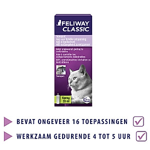FELIWAY Classic Cat Calming Pheromone Travel Spray (20 mL)