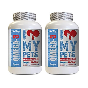Dog Joint Health Supplements - Omega 3 Fish Oil for Dogs - Advanced Premium Quality - Brain Health for Dogs - 360 Softgels (2 Bottles)