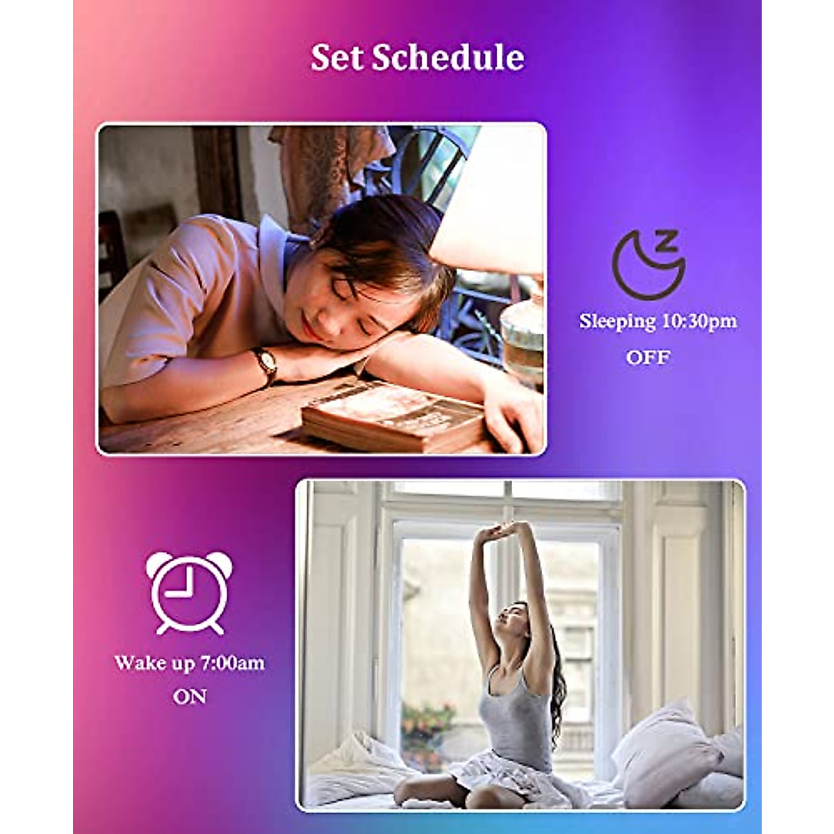 Luntak Smart Small Light Bulbs That Work with Alexa Google Home Echo&SiriShortcut ,Color Changing Light Bulb WiFi-Bluetooth Chandelier Led Light Candelabra E12 Led Bulbs B11/B10 35w Equivalent 3Pack