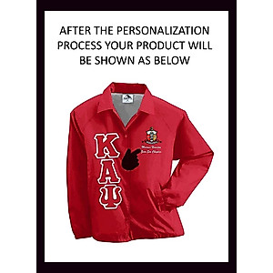 Greekgear Kappa Alpha Psi Crossing Jacket Large Red