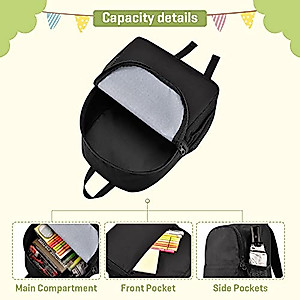 KLL Hand Drawn Cow Black and White Spots Texture Backpack for School, Cartoon Laptop Backpack, Lightweight Backpack School Bookbag for Teens Boys and Girls, Medium