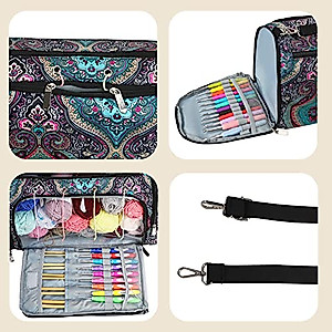 Crochet Bag - Knitting Yarn Organizer,Knitting Bag Organizer, Yarn Storage Bag for Organization, Large Capacity Crochet Tote Bag for Yarn Storage Suta