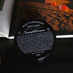 Triumph & Disaster | Old Fashioned Shave Cream Jar | Shaving Lotion for Sensitive Skin - Alcohol Free, 3.4 oz (100+ shaves)