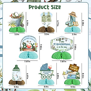 Fishing Baby Shower Decorations Centerpieces Fishing Centerpieces Honeycomb Gone Fishing Table Decors It’s a Boy Gone Fishing Centerpieces Indoors or Outdoors Gone Fishing Gender Reveal Party Supplies