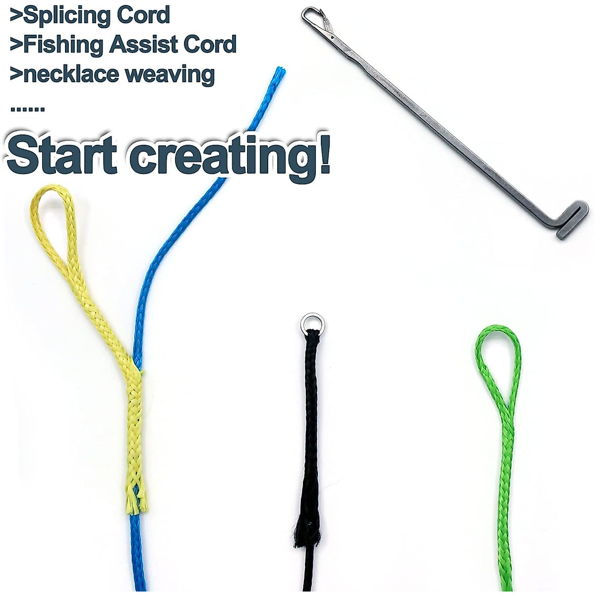 9KM DELIFE Reverse Latch Needle 6/7pcs for Assist Cord Fishing Rigging Needle Kit Tool Set Accessories Ring Splicing