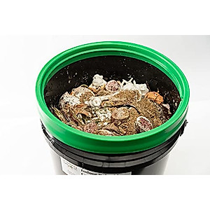 Indoor Bokashi Composting System - Kitchen Compost Buckets with A Spout - Air Tight Gamma Seal Lid - Practical Way to Collect All Your Organic Waste - 5lbs of Kashi Blend
