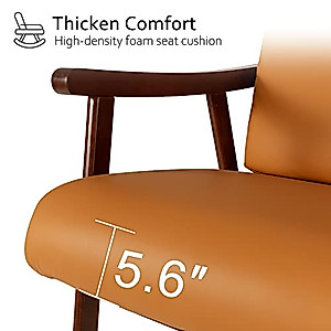 Okeysen Nursery Rocking Chair with Ottoman,Upholstered Rocker Chair Glider Chair for Nursery,Nursing Chair with Footrest,Mid Century Modern Accent Armchair for Nursery Bedroom Living Room