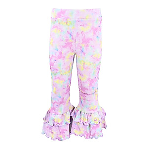 Unique Baby Girls Cutest Bunny Ever Easter Pant Set Outfit (10Y, Pink)