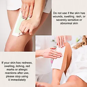500 Pack Non Woven Wax Strips for Body and Facial Hair Removal, Different Sizes - Soft Waxing Paper for Effortless Hair Removal