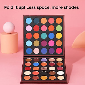 EYESEEK Eyeshadow Palette Matte 50 Colors High Pigmented Colorful Eyeshadow Makeup Palette Shimmer Bright Color Eye Shadow Powder Easy To Blend Long Lasting Waterproof Makeup Pallet #Neon