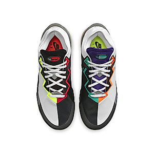 Nike Men's Lebron XVIII Low Greedy White/Black-Iron Grey-Volt (CV7562 100) - 8.5