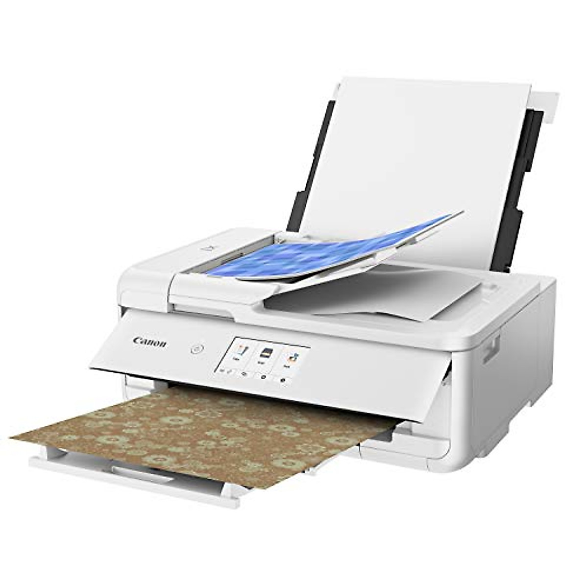 Canon TS9521C All-In-One Wireless Crafting Photo Printer, 12X12 Printing, White, Amazon Dash Replenishment Ready