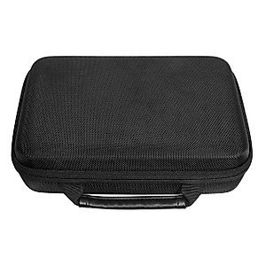 Professional Portable Recorder Case with DIY foam inlay for ZOOM H1, H2N, H5, H4N, H6, F8, Q8 Handy Music Recorders, Charger, Mic Tripod Adapter and Accessories (Polyester Black)