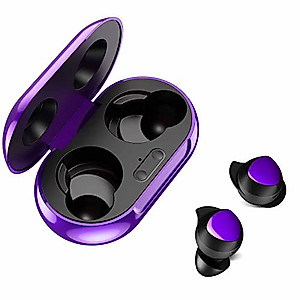 Urbanx Street Buds Plus True Bluetooth Earbud Headphones for Samsung Galaxy A10s - Wireless Earbuds w/Noise Isolation - Purple (US Version with Warranty)