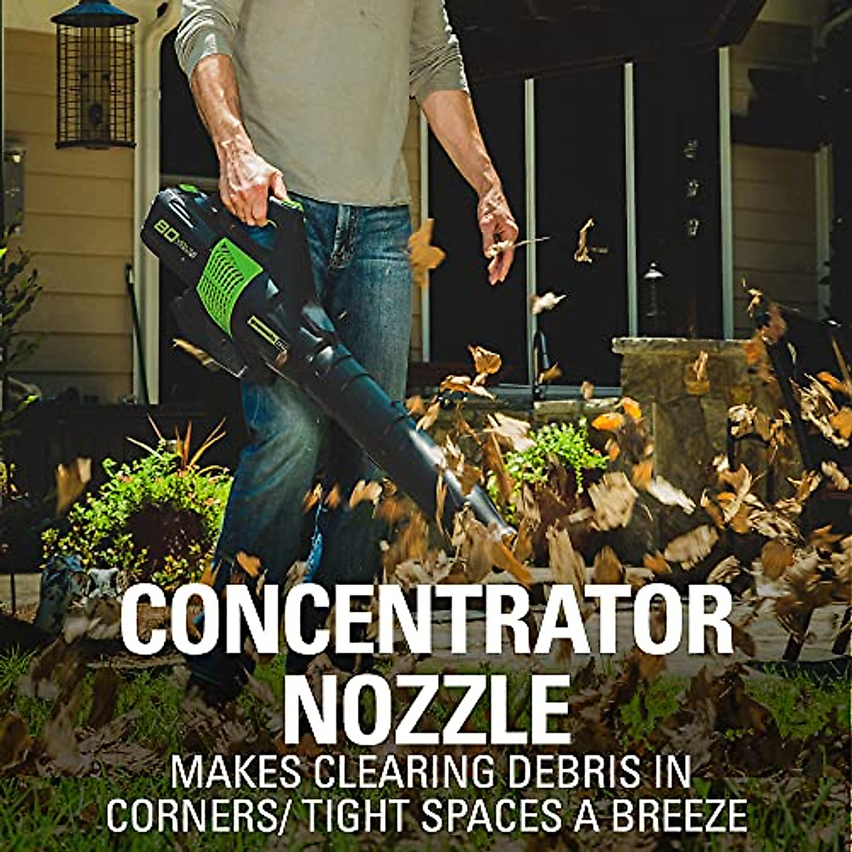 Greenworks Pro 80V (145 MPH / 580 CFM) Brushless Cordless Axial Leaf Blower, 2.5Ah Battery and Charger Included BL80L2510