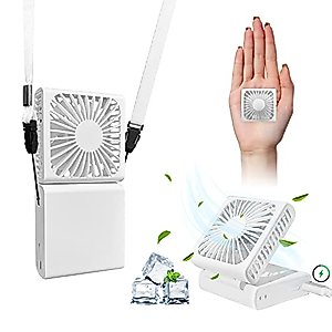 Weijz Portable Handheld Fan,Portable Mini Fan, Foldable Small Fan, Mini Handheld Fan, Mini Fan Handheld, Portable Travel Fan Women(white)