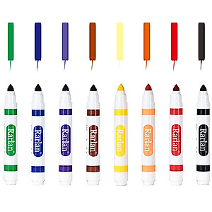 Rarlan Washable Markers Bulk, Markers for Kids, Bulk pack, 8 Colors, 160 Count