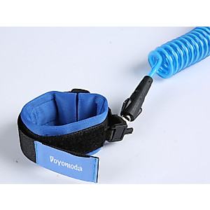 DOYOMODA Child Anti Lost Safety Wrist Link Kids Harness Leash Strap Rope Double PU (Green, 2.0m)