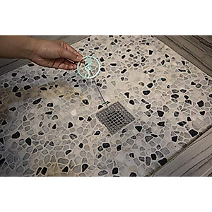 DrainWig Shower Drain Protectors, As Seen on Shark Tank, Disposable Hair Catchers, Ocean, Pack of 12