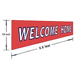 Large Welcome Home Banner | Back Home Welcome Sign | Extra Large Homecoming Party Decorations