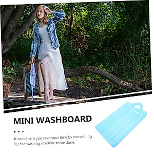 1pc Washboard Foldable Laundry Board Non- Slip Laundry Pad Household Clean Board Tools Compact Wash Board Laundry Washing Tool Travel Soft Rubber Laundry Mat Mini
