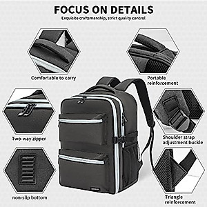 AKOZLIN Travel Gaming Console Backpack Compatible with Play Stantion 5 4 PS5/PS4/PS4 Pro/PS4 Slim/Xbox One X S