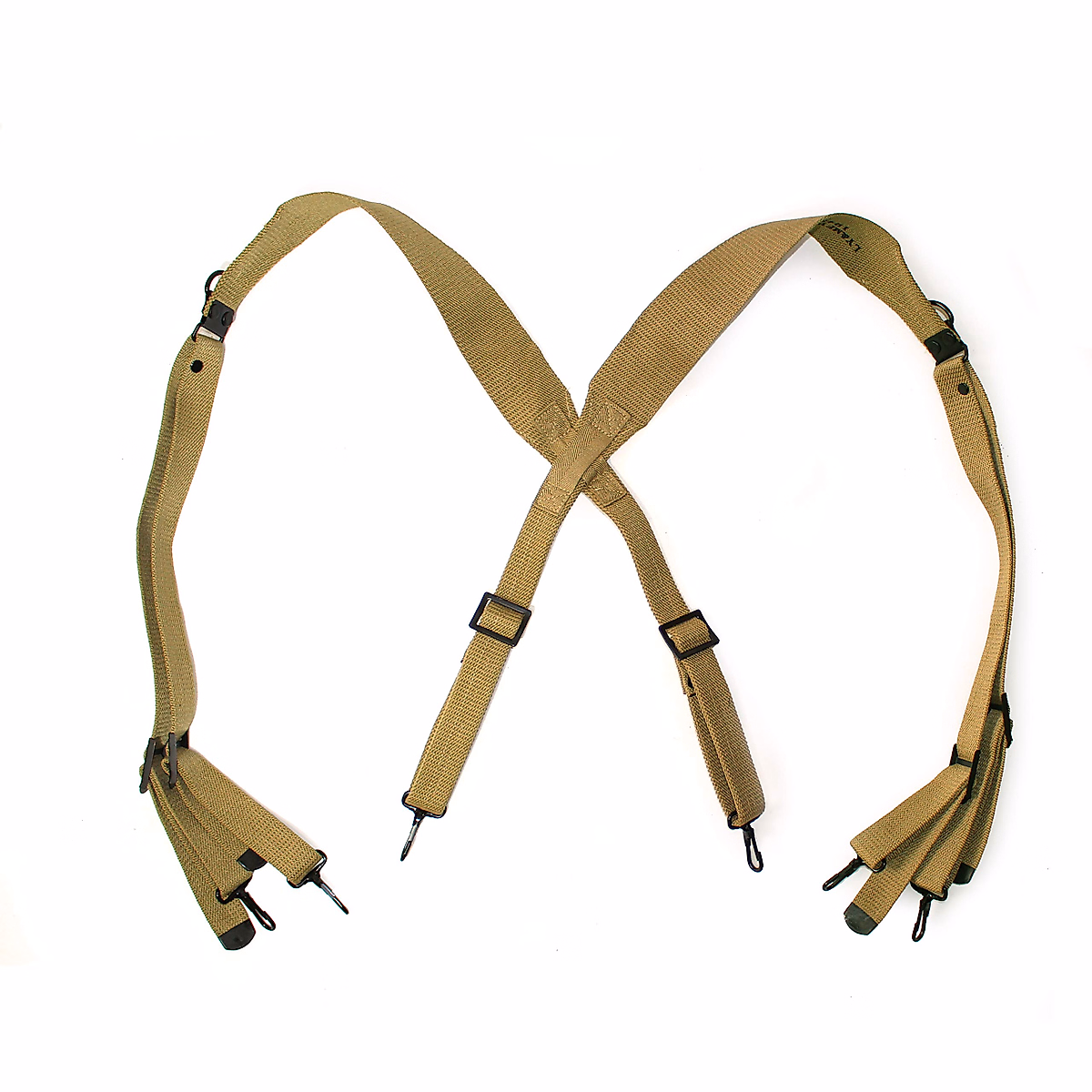 ANQIAO WW2 Repro Us Army M36 Suspenders Combat X Strap Webbing Canvas