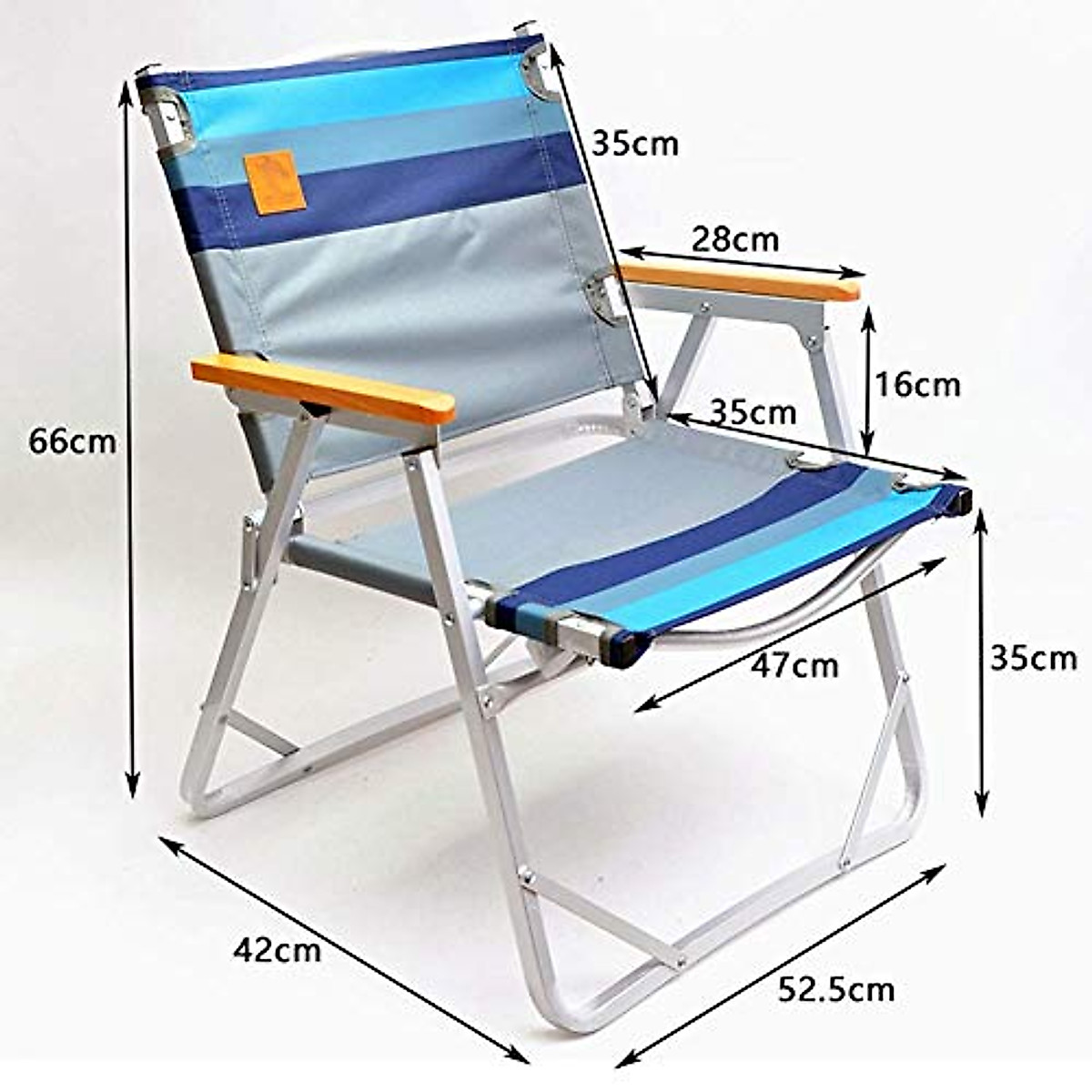 CZDYUF Rocking Chair Patio Lawn Chair, Beach Reclining Folding Chairs, Outdoor Portable Recliner for