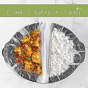 Party Bargains 30 Bags Slow Cooker Liners - Fits 7 - 8 Quarts, 21 x 4 x 13 Inches, 4" Wide Gusset, X-Large Crock Pot Liners, Multi Use Cooking Bags, Sous Vide