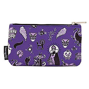 LOUNGEFLY X DISNEY VILLAIN ICON NYLON POUCH