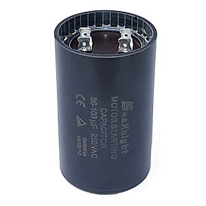 BlueNatHxRPR 86-103 MFD (uF) Motor Start Capacitor Compatible for Franklin Control Box 2801074915, CRC 2824085015 3/4 and 1 HP Well Pump and Others