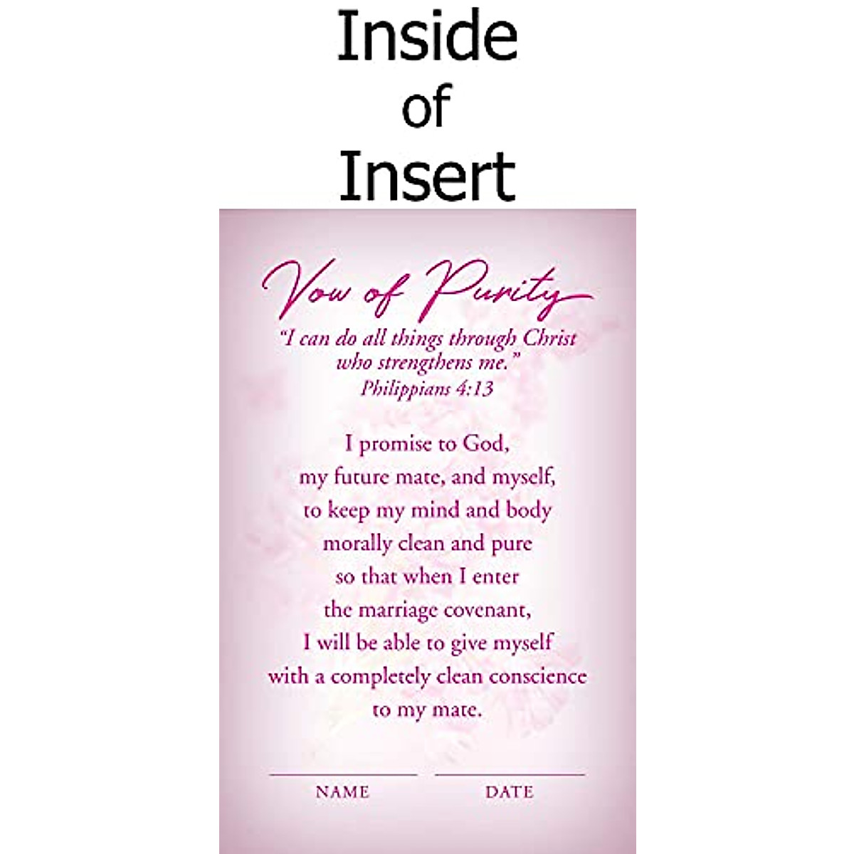 Girl's and Women's Purity Coin, Purity Promise Gift for Females, I Can Do All Things and Pure in Heart Sentiment, 2" Gold Plated Challenge Coin, Gift Boxed, Includes Vow to Purity Card