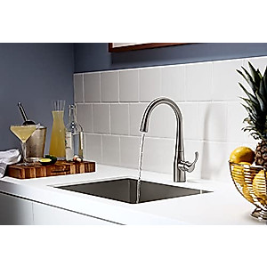 KOHLER 22034-VS Simplice Single-Handle Bar Sink Faucet, Secondary Kitchen Faucet, Bar Faucet, Vibrant Stainless