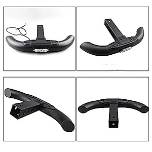 Chelhead Hitch Mount Bumper Step with 6W Red Braking Light Heavy-Duty Towing Hitch Mount for 2'' Standard Receiver Compatible with Trucks Chevy (Chevrolet) Ford Toyota GMC Dodge RAM Jeep