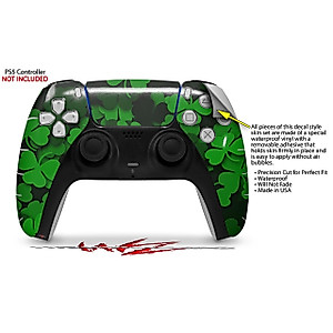 WraptorSkinz Skin Wrap compatible with Sony PS5 DualSense Controller St Patricks Clover Confetti (CONTROLLER NOT INCLUDED)