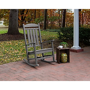 POLYWOOD R100GY Presidential Outdoor Rocking Chair, Slate Grey